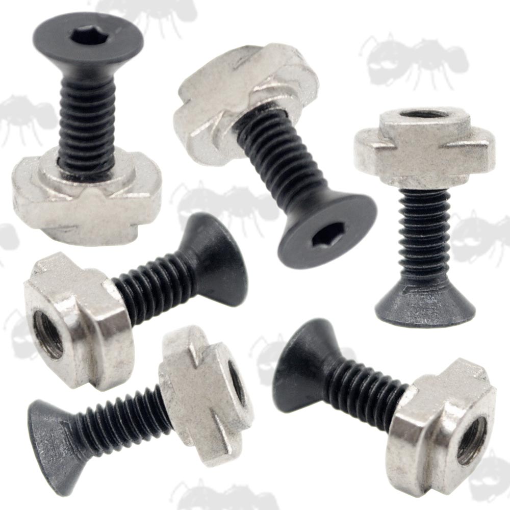 M-Lok Accessory Rail Bolts - MLok Screws and Nuts | UK Freepost