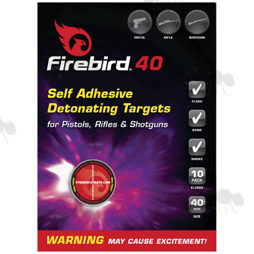 Firebird Reactive Exploding Targets - Airgun Rifle Shotgun Target Range