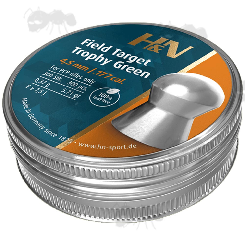 H&N .177 and .22 Greenline Lead Free Air Rifle Pellets