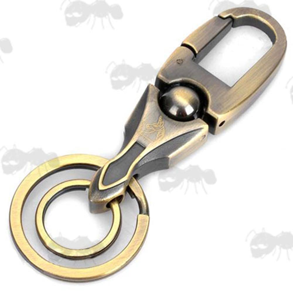 Double Ring Key-Chain - Unicorn & Buffalo Keyrings | UK Freepost