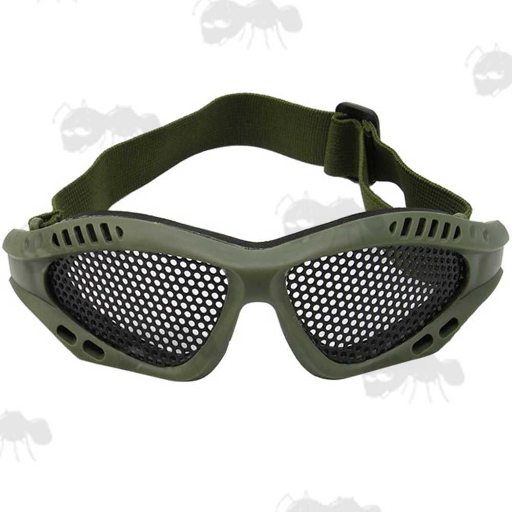 Airsoft Wire Mesh Goggles - Perforated Steel Eyewear | Freepost UK