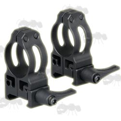 Rifle Scope Ring Mounts, UK Dovetail Weaver / Picatinny Sight Mount