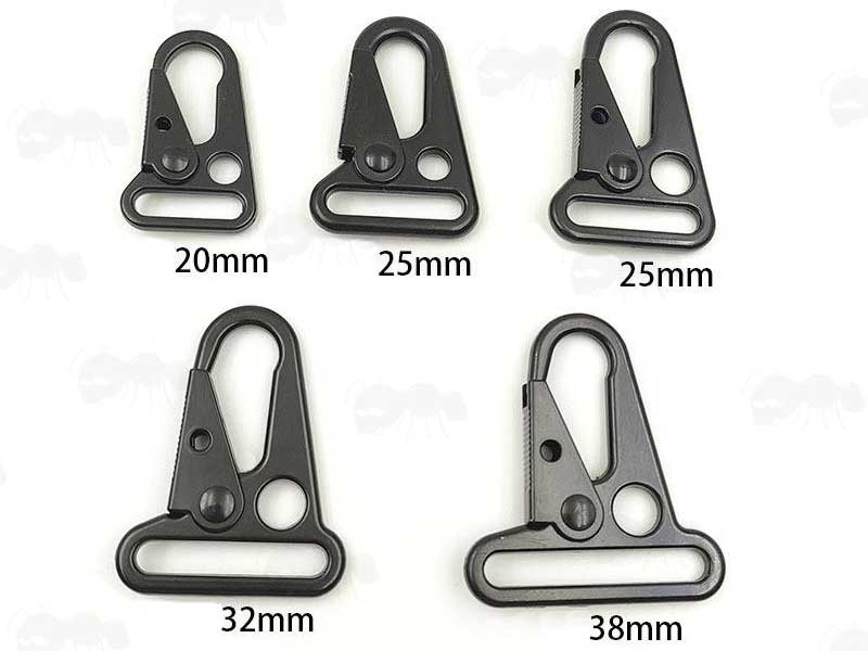 Gen 3 H&K Style Sling Snap Hook Clips with Wide Mount Gate - Rifle Gun ...