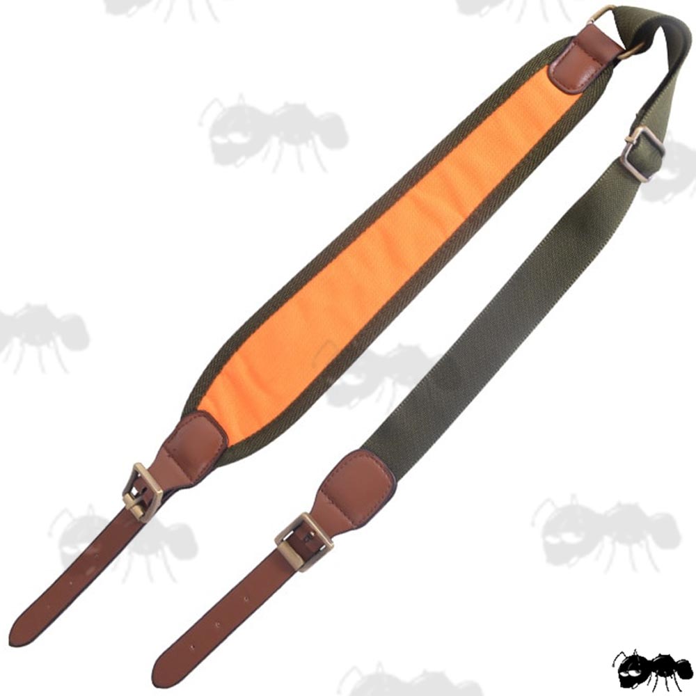 AnTac Neoprene Hunters Slings with Swivels - Hi-Visibility Orange