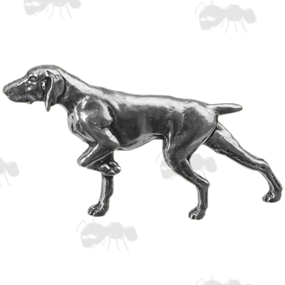 Gun Dog Pewter Pin - Labrador Pointer Spaniel Jack Russell | Gift
