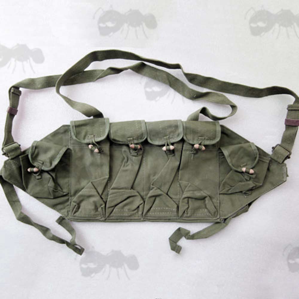 Vietnam Era Chest Rig - Chinese Army Surplus Ammo Pouch Vest | Chicom