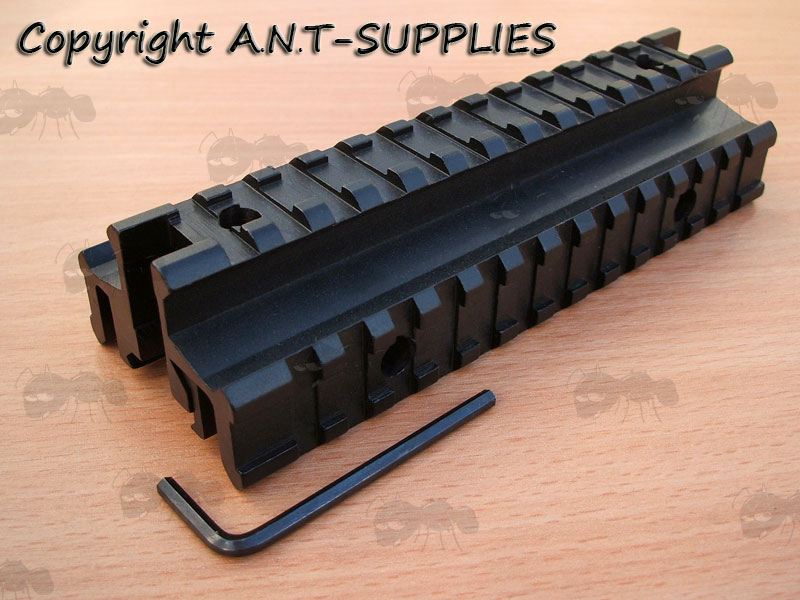 Flat Top Receiver Tri-Rails - 20mm Wide Weaver Accessory Raiser Rail