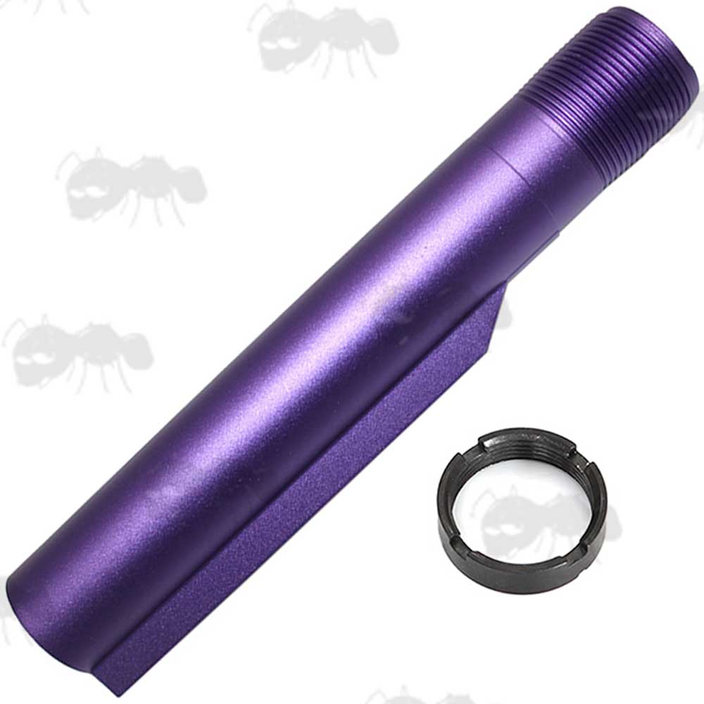 AR Rifle Buffer Tubes - Mil-Spec 6 Position Black, Brown Green, Purple ...