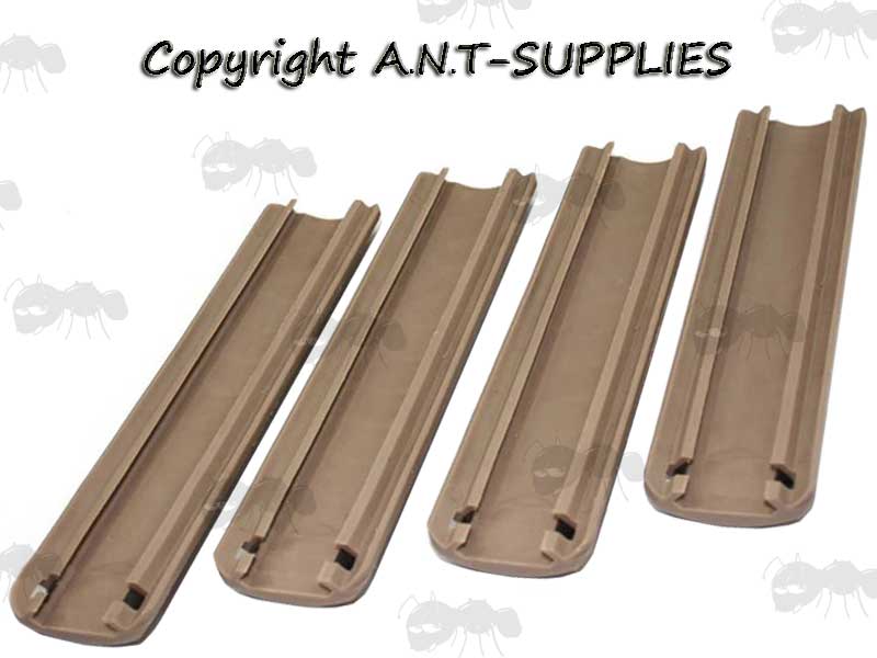 Ribbed Rifle Handguard Rail Covers - STANAG / Weaver / Picatinny