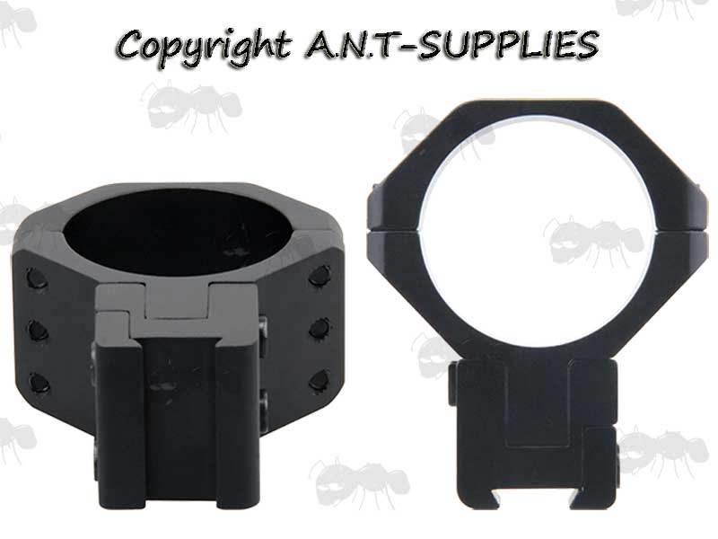 Adjustable Elevation Dovetail Scope Mounts - Height Adjust Rings