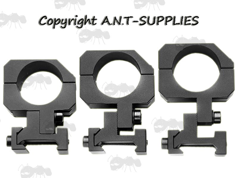 Adjustable Elevation Weaver Scope Mounts, Single or Pair | UK Freepost
