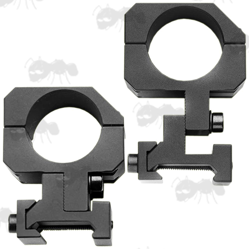 Adjustable Elevation Weaver Scope Mounts, Single or Pair | UK Freepost