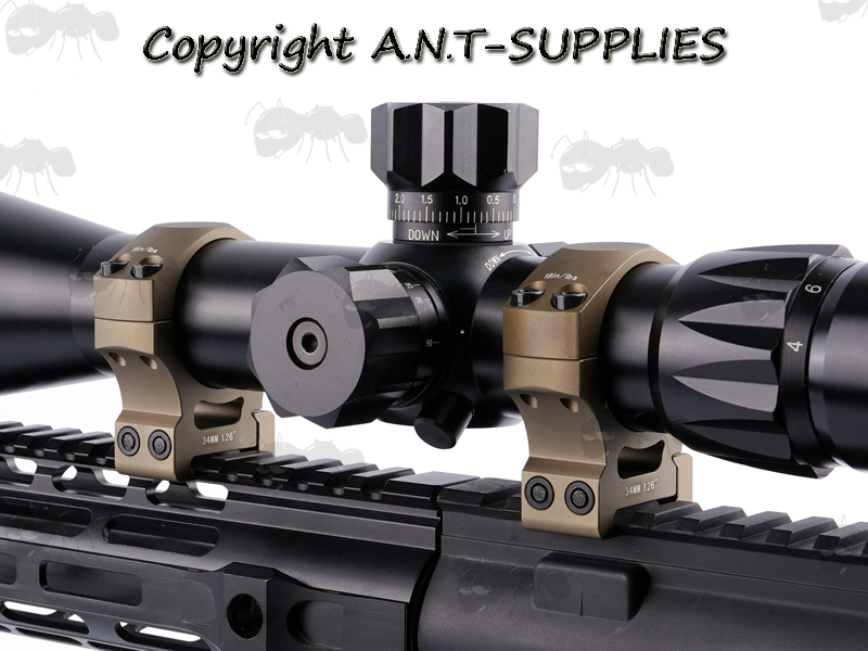 Picatinny Precision Scope Rings - 25mm, 30mm and 34mm Scope Mounts