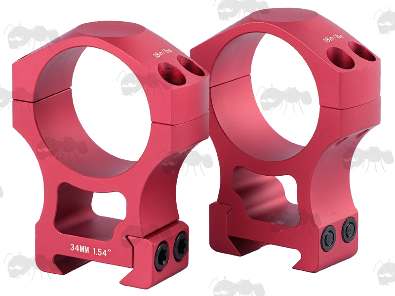 Picatinny Precision Scope Rings - 25mm, 30mm and 34mm Scope Mounts