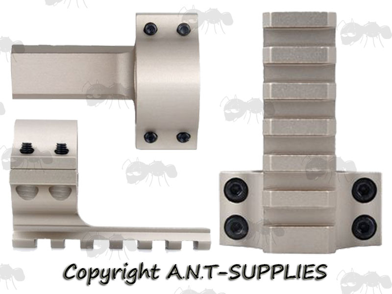 Rifle Scope Accessory Rails - Tube Body Fitting Weaver Torch Laser Mount