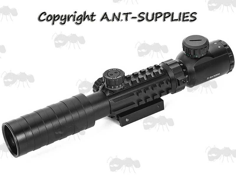 AnTac 3-9x32eg Rifle Scope with Tri-Rail Body