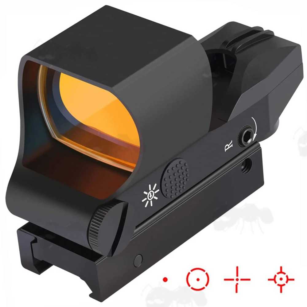 Large Lens Reflex Dot Sights - Holosight Weaver / Picatinny NATO Rails