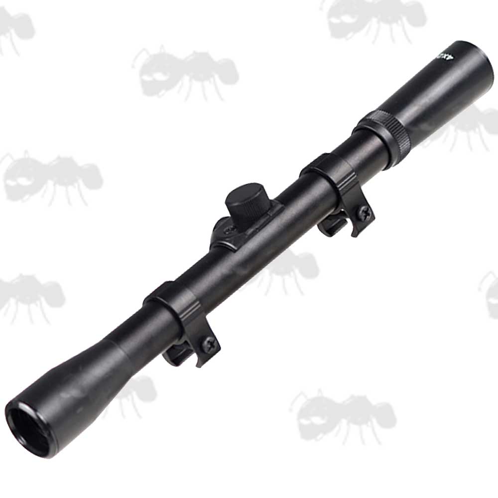 ANT 4x20mm Rifle Scope - Includes Dovetail Rail Mounts | UK Freepost